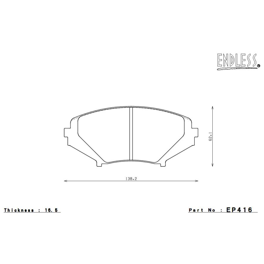 ENDLESS EP416SR01 ブレーキパッド SR01 SE3P RX-8 フロント用 ロースチール スポーツパッド エンドレス マツダ : クレールオンラインショップ - 通販 ...