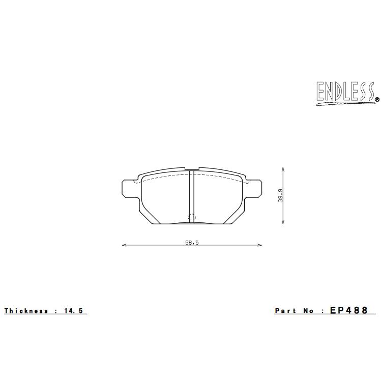 ENDLESS EP488SR01 ブレーキパッド SR01 スイフトスポーツ ZC33S ZC32S リア用 ロースチール スポーツパッド エンドレス スズキ : クレールオンラインショップ ...