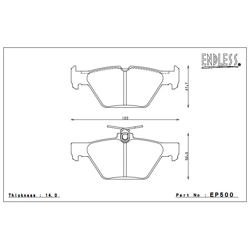 ENDLESS EP500SR01 ブレーキパッド SR01 スバル VN5 VNH レヴォーグ リア用 ロースチール スポーツパッド エンドレス : クレールオンラインショップ - 通販 ...