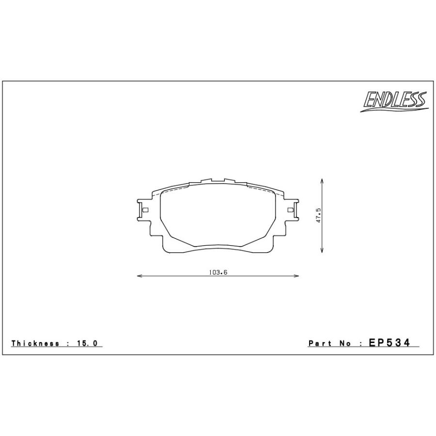 ENDLESS EP534SR01 ブレーキパッド SR01 210系 カローラスポーツ リア用 ロースチール スポーツパッド エンドレス トヨタ : クレールオンラインショップ - 通販 ...