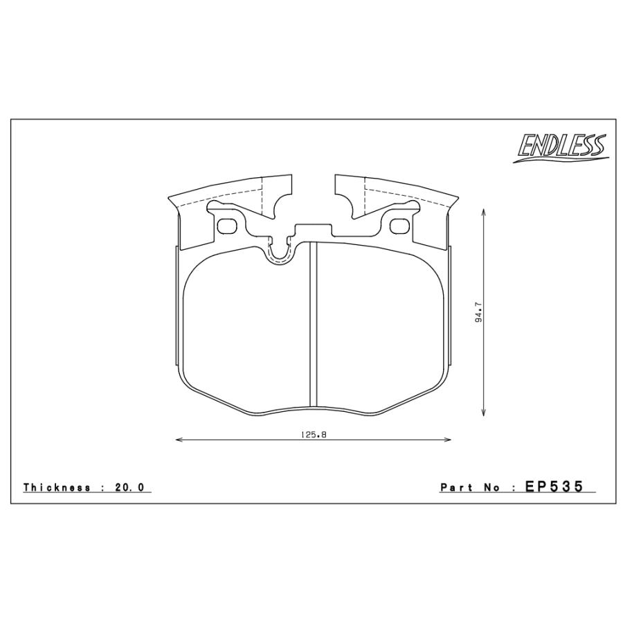 ENDLESS EP535SR01 ブレーキパッド SR01 DB42 DB02 DB06 スープラ(RZ) フロント用 ロースチール スポーツパッド エンドレス トヨタ : クレール ...