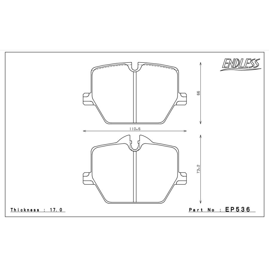 ENDLESS EP536SR01 ブレーキパッド SR01 DB42 DB02 DB06 スープラ(RZ) リア用 ロースチール スポーツパッド エンドレス トヨタ : クレールオンライン ...