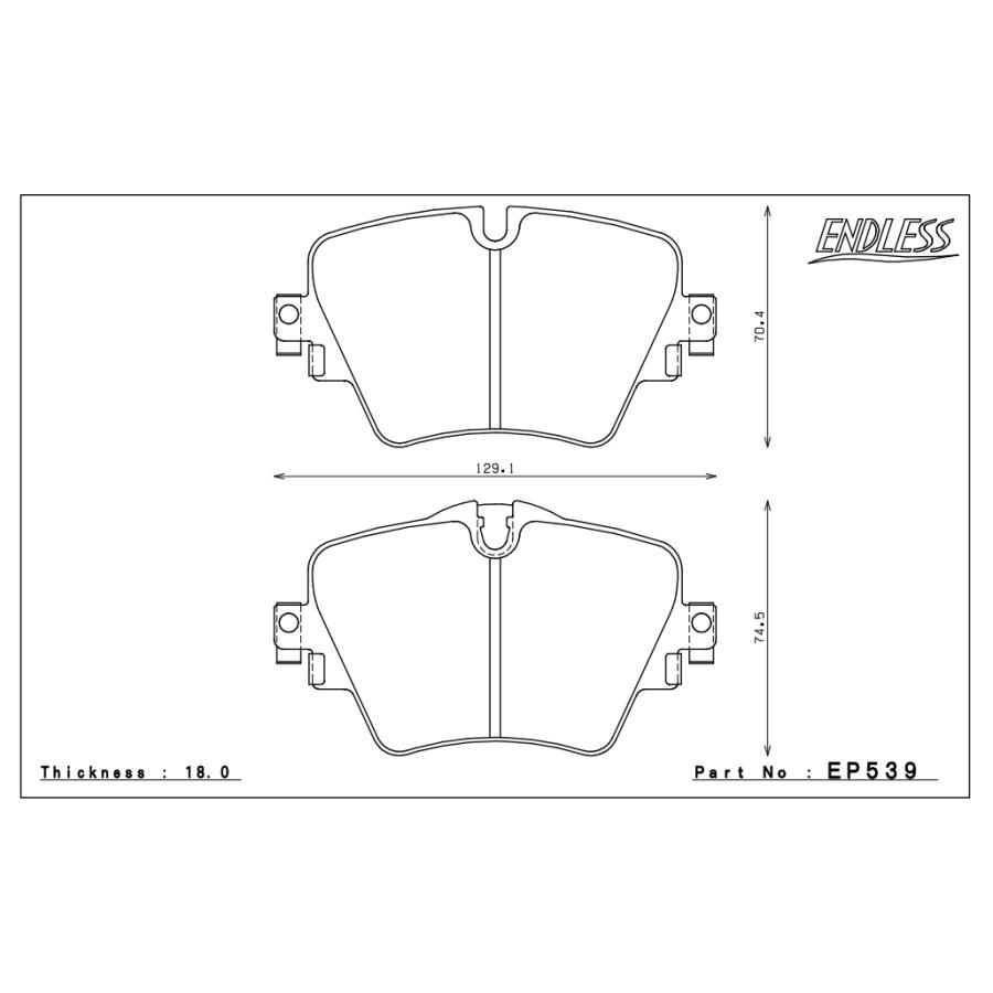 ENDLESS EP539SR01 ブレーキパッド DB82(SZ) DB22(SZ-R) スープラ フロント用 ロースチール スポーツパッド エンドレス トヨタ : クレールオンライン ...