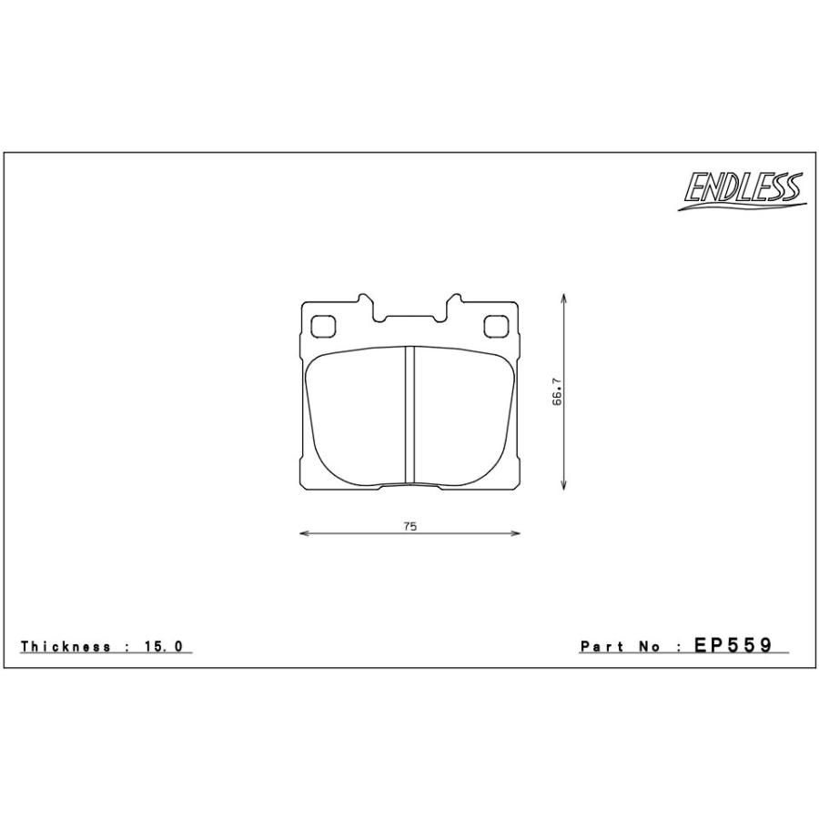 ENDLESS EP559SR01 ブレーキパッド SR01 GXPA16 GRヤリス リア用 ロースチール スポーツパッド エンドレス トヨタ : endless-ep559sr01 ...