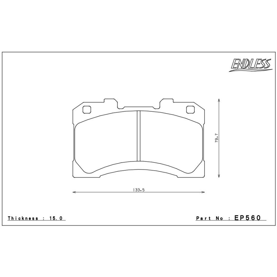 ENDLESS（エンドレス） ENDLESS EP560SR01 ブレーキパッド SR01 GXPA16 GRヤリス フロント用 ロースチール スポーツパッド トヨタ : クレールオンライン ...