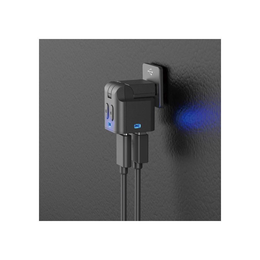 Kashimura カシムラ 増設USB DC-066 USB増設 首振り式 A-1 C-1 USB Type-C スマホ 充電 リバーシブル コンパクト 車 車載 自動車 : クレール ...