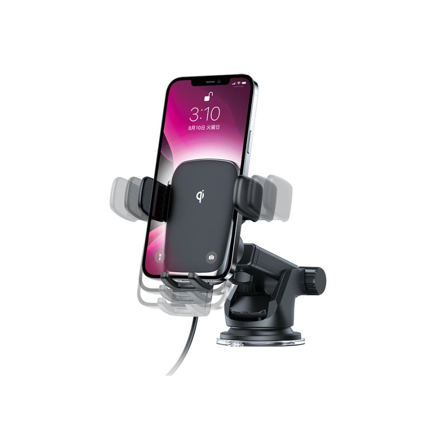 Kashimura カシムラ KW-25 車載 Qi自動検知電動ホルダー キャパシタ付 吸盤取り付け USB-A-Type-C USB電源ケーブル付き : クレールオンラインショップ - 通販 ...