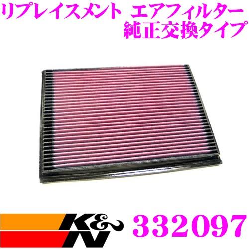 K&N 純正交換フィルター 33-2097 オペル ASTRA-F 用リプレイスメント ビルトインエアフィルター 純正品番:834264対応 ...