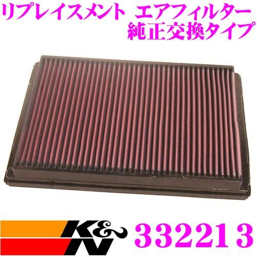 K&N 純正交換フィルター 33-2213オペル アストラG/ザフィーラ 用リプレイスメント ビルトインエアフィルター 純正品番 ...