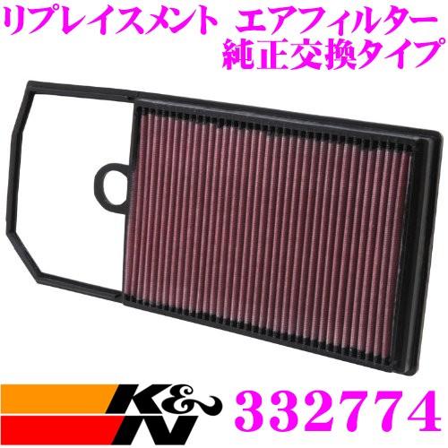 K&N 純正交換フィルター 33-2774フォルクスワーゲン ルポ/ポロ6N用リプレイスメント ビルトインエアフィルター純正品番 ...