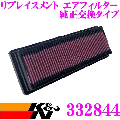 K&N 純正交換フィルター 33-2844 プジョー A8KFV / A8NFU 1007 リプレイスメント ビルトインエアフィルター 純正 ...