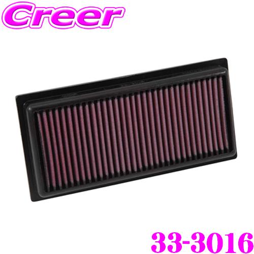 K&N 純正交換フィルター 33-3016 ミツビシZ25A / Z26A コルト用などリプレイスメント ビルトインエアフィルター 純正品番 ...