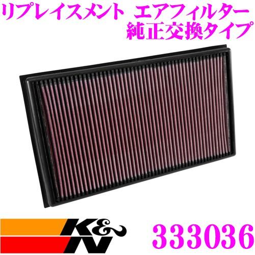 K&N 純正交換フィルター 33-3036 アウディ 8VCZGF RS3 8V用リプレイスメント ビルトインエアフィルター 純正品番3Q0 ...