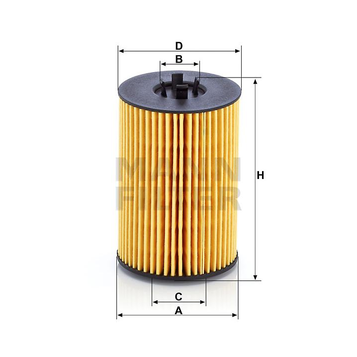 MANN FILTER オイルフィルター HU7020Z アウディ 8WDETF A4(B9) / フォルクスワーゲン AUDFG ゴルフ ...
