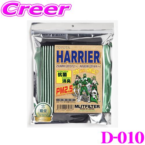 MLIT MLITFILTER エムリットフィルター D-010 トヨタ 60系 ハリアー/ハリアーハイブリット専用エアコンフィルター : クレールオンラインショップ - 通販 - Yahoo ...