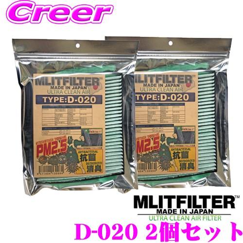MLIT MLITFILTER エムリットフィルター TYPE:D-020 2個セット エアコンフィルター : クレールオンラインショップ - 通販 - Yahoo!ショッピング