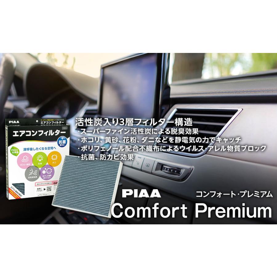 PIAA エアコンフィルター コンフォート プレミアム EVP-A7 MX-30 CX-30 MAZDA3 等 カーエアコン用 活性炭入り特殊3層フィルター : クレールオンラインショップ ...
