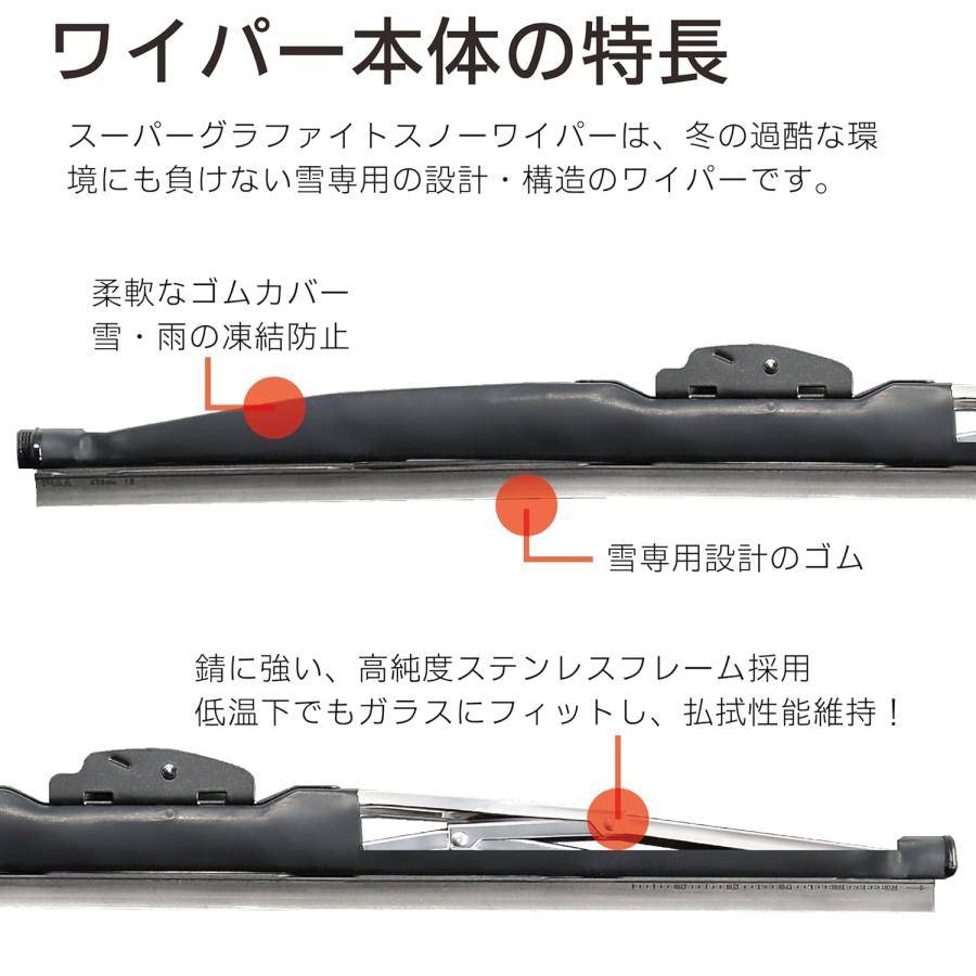 PIAA スノーワイパーブレード DA17V / DA17W (ワゴン含む) エブリイ 用 フロント2本+リアセット スーパーグラファイトスノー : piaa-wg-every-r ...