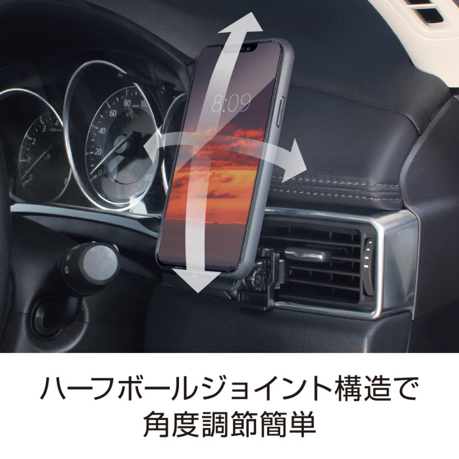 YAC（自動車用アクセサリ） YAC ヤック PF-387 スマホホルダー SMAPOT マグネットタイプ カラー：ブラック エアコン吹き出し口取付 PF387 : クレールオンラインショップ ...