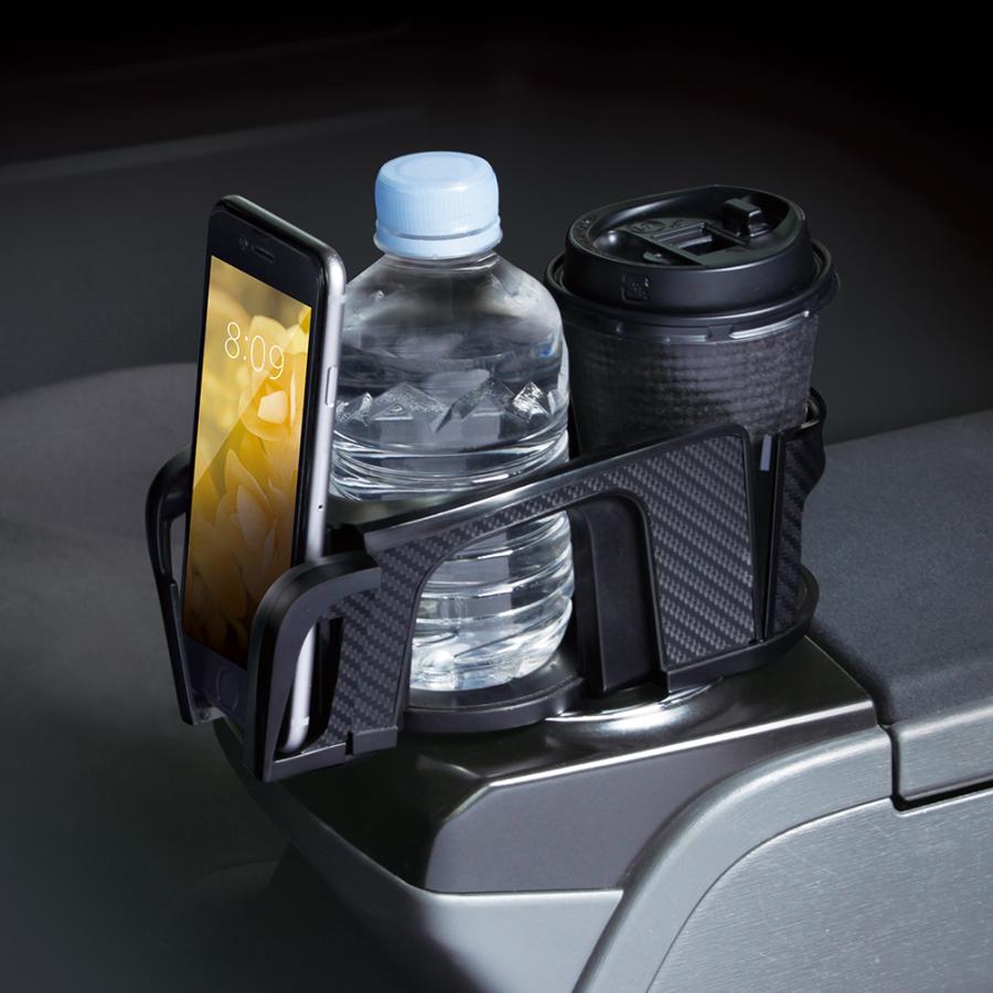 YAC（自動車用アクセサリ） YAC ヤック ZE-52 Wドリンクインスマホ ドリンクホルダー2口 + スマートフォンホルダー 車内 アクセサリー ZE52 : クレールオンラインショップ ...