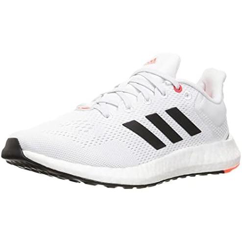 アディダス(adidas) ランニングシューズ ピュアブースト 21 LSB19 Fホワイト/Cブラック/Sレッド(GY5099 ...