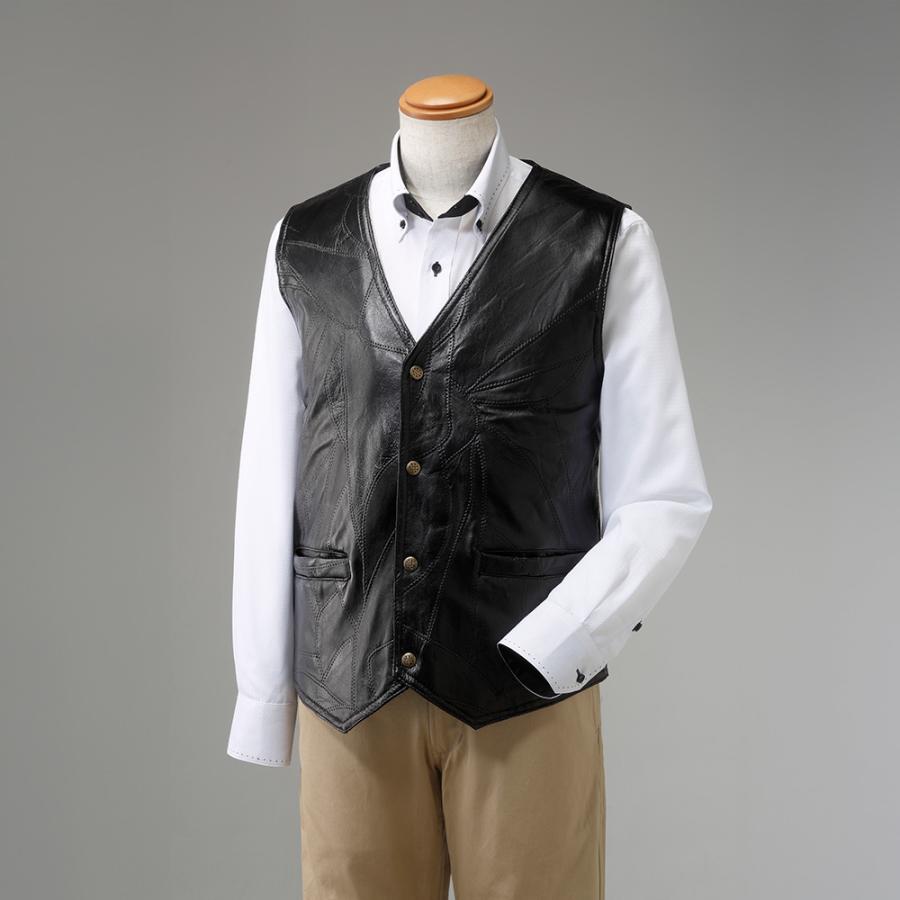 ラム革パッチワーク カジュアルベスト 41132 Franco collezioni （フランコ コレツィオーニ） : 56552 : クレスコ - 通販 - Yahoo!ショッピング