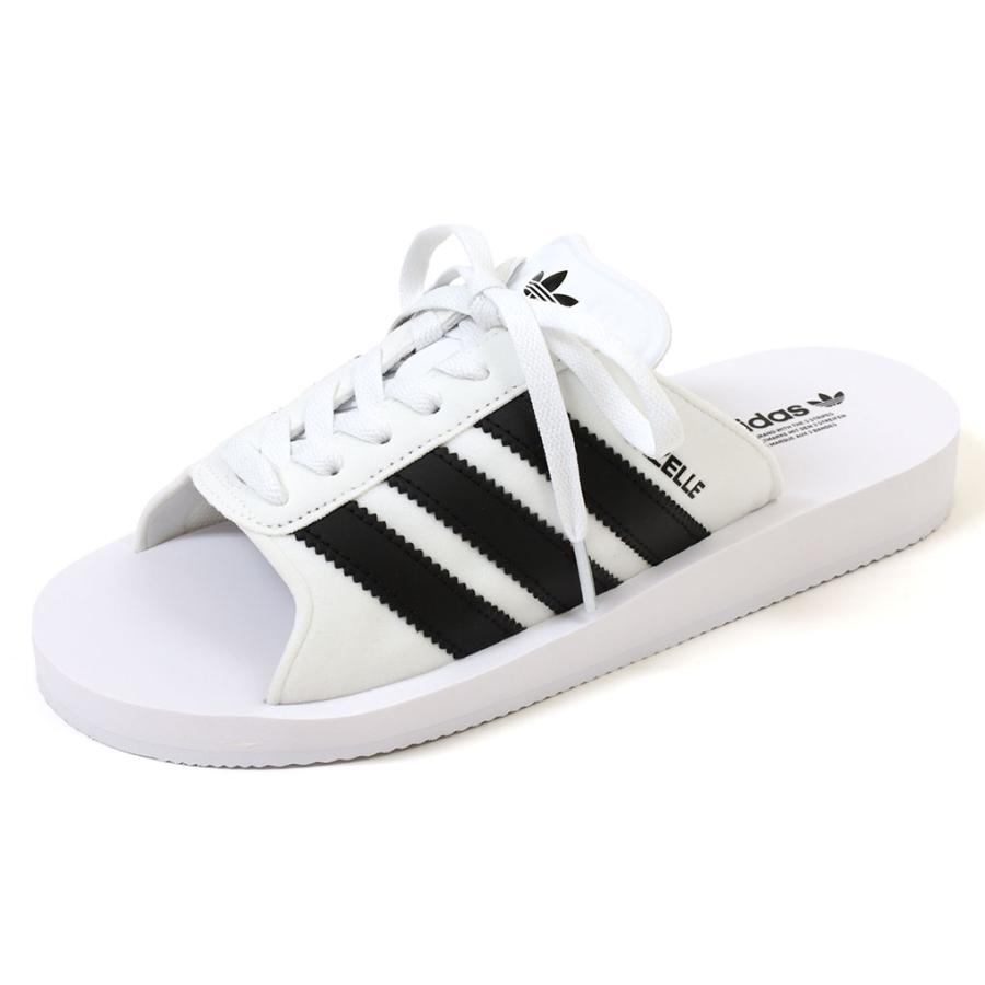 アディダス オリジナルス ガゼル ビーチスライド フットウェアホワイト/コアブラック/フットウェアホワイト adidas Originals ...