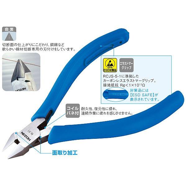 HOZAN HOZAN(ホーザン) ミニチュアニッパー N-31 : ケミカル用品と工具のCRK販売 - 通販 - Yahoo!ショッピング