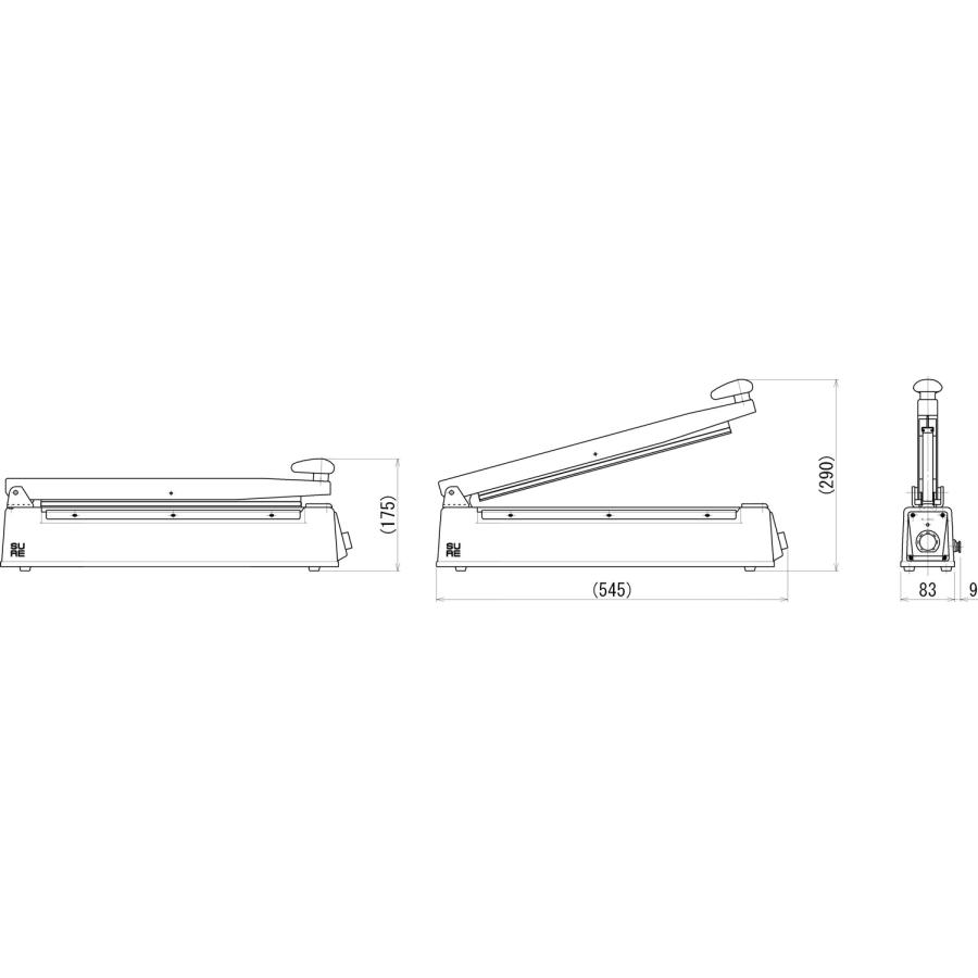シュアー(SURE) ワンランク上のシーラー卓上タイプ(標準) シール 長 400mm ・幅 2.5mm NL-403J : nl-403j : ケミカル用品と工具のCRK販売 - 通販 ...