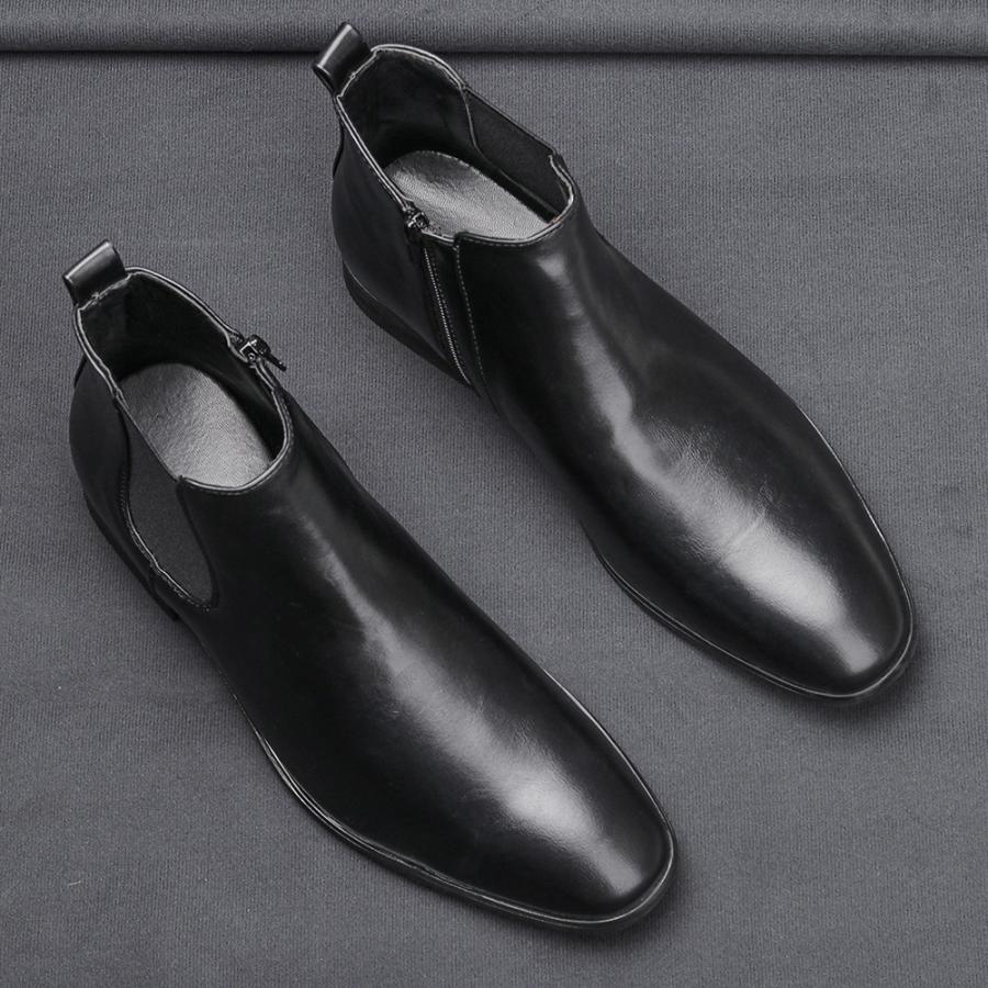 革靴 メンズ スリッポン ビジネスシューズ ローファー サイドゴア おしゃれ 紳士靴 カジュアル イギリス風 スタイリッシュ シューズ : CRNストア - 通販 - Yahoo!ショッピング