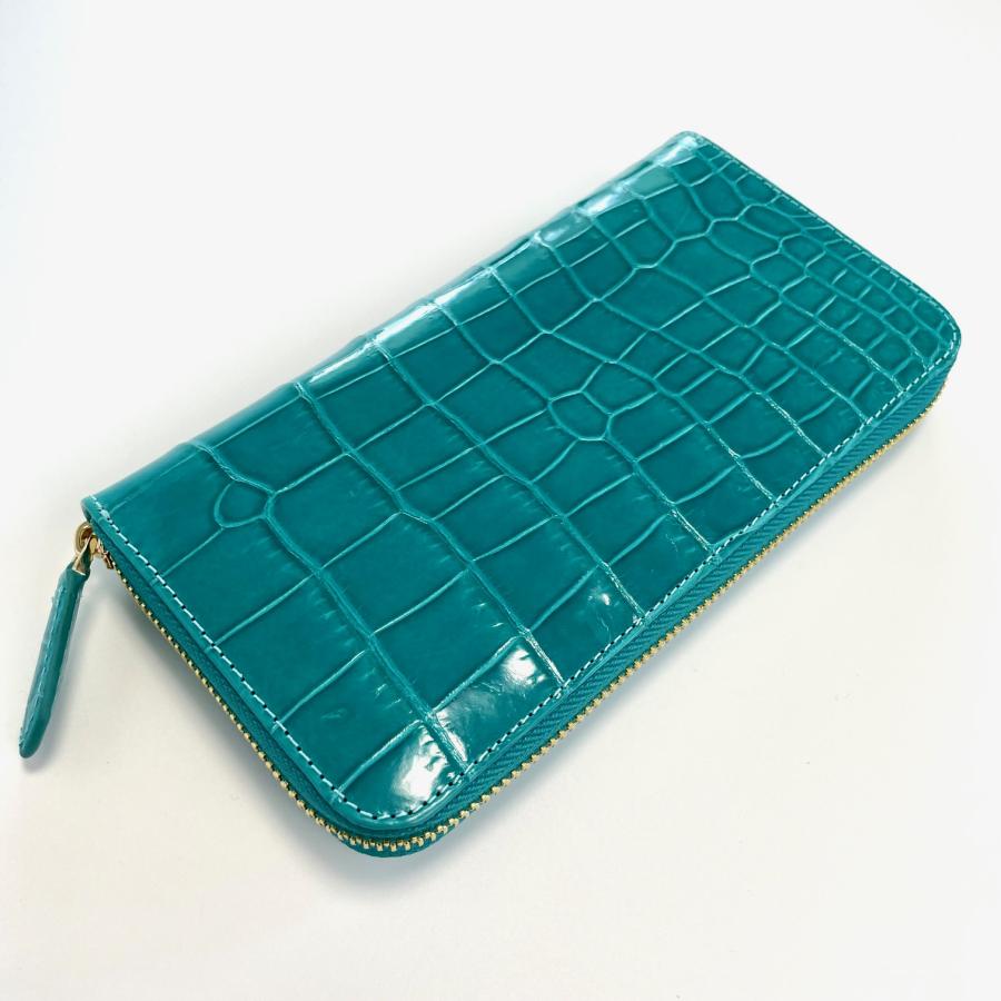クロコダイル財布 メンズ長財布 クロコダイル メンズ 財布 シャイニング レディース財布 ターコイズブルー 2108 : クロコトライド - 通販 - Yahoo!ショッピング