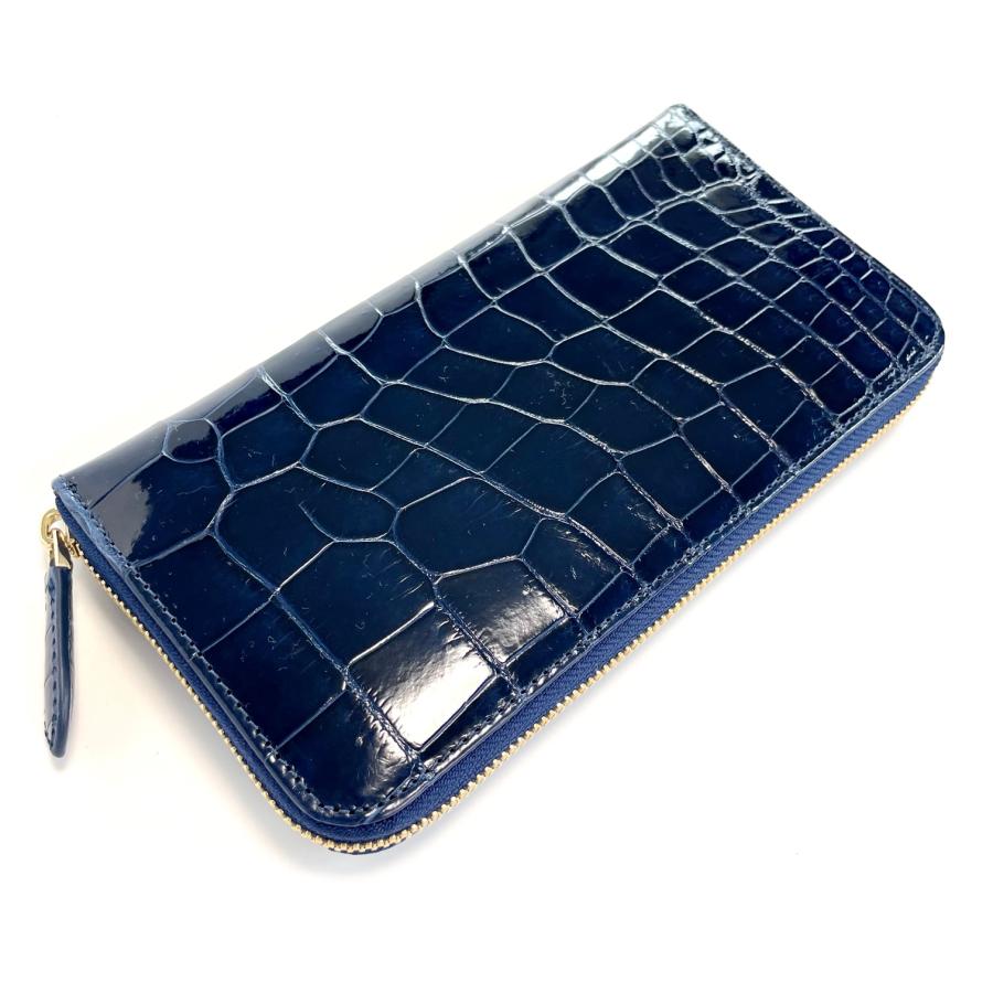 クロコダイル財布 メンズ長財布 クロコダイル メンズ シャイニング 財布 ワニ革 レディース長財布 ミッドナイト 2118 : クロコトライド - 通販 - Yahoo!ショッピング