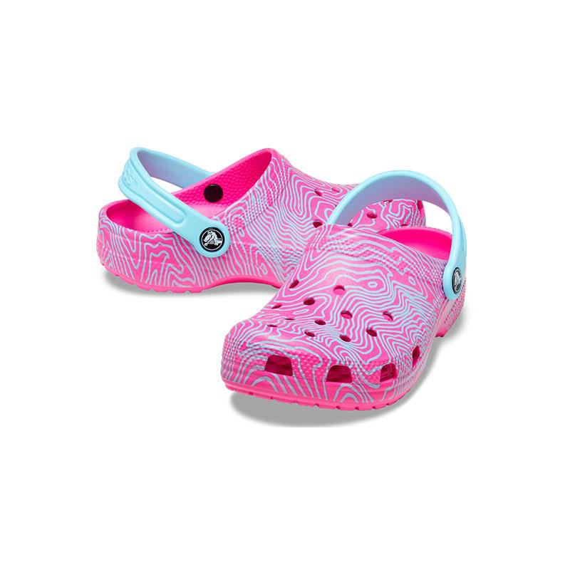 crocs クロックス クラシック トポグラフィック クロッグ キッズ classic topographic clog k サンダル ...
