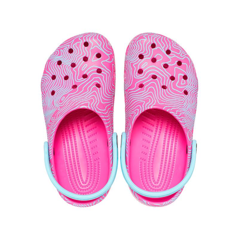 crocs クロックス クラシック トポグラフィック クロッグ キッズ classic topographic clog k サンダル ...