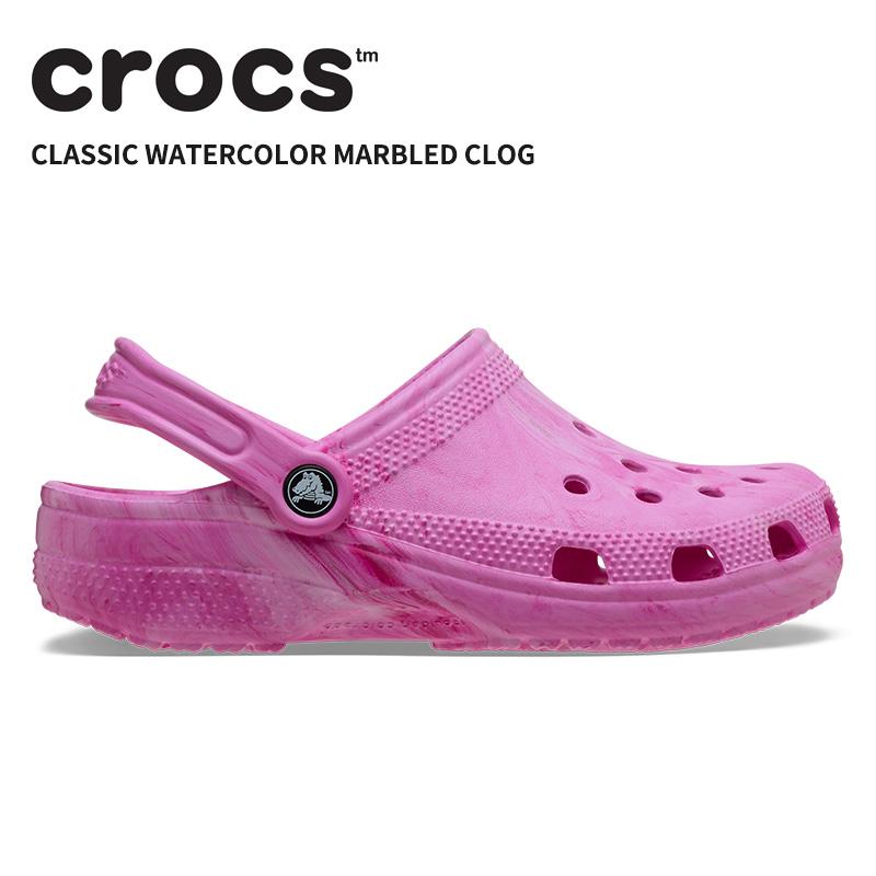 crocs（クロックス） [B]クロックス メンズ レディース サンダル クラシック ウォーターカラー マーブル クロッグ Classic ...