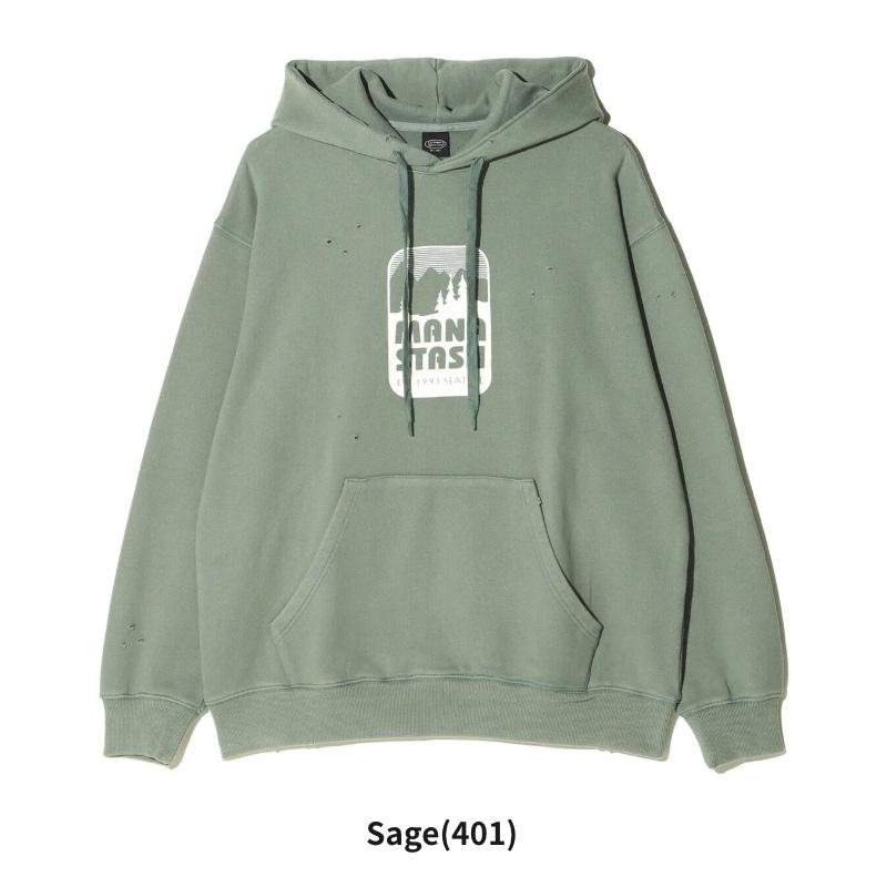 MANASTASH（マナスタッシュ） メンズ パーカー ディストレスト