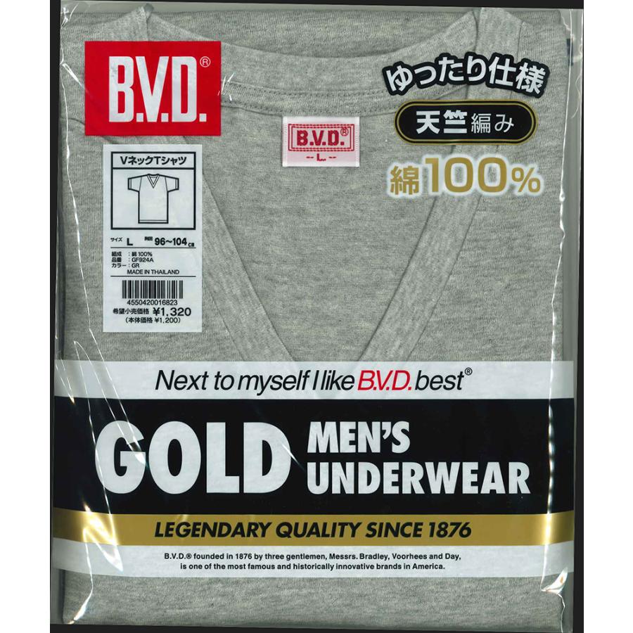 B.V.D BVD Tシャツ GOLD 天竺編みVネック半袖Tシャツ GR924A M,L : CROOTA SHOP HAMAFU INC. - 通販 - Yahoo!ショッピング