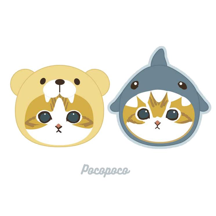 gourmandise mofusand モフサンド スマホ グリップトック POCOPOCO キャラクター グッズ リング ポコポコ スタンド サメにゃん くまにゃん 猫 : CROSS ...