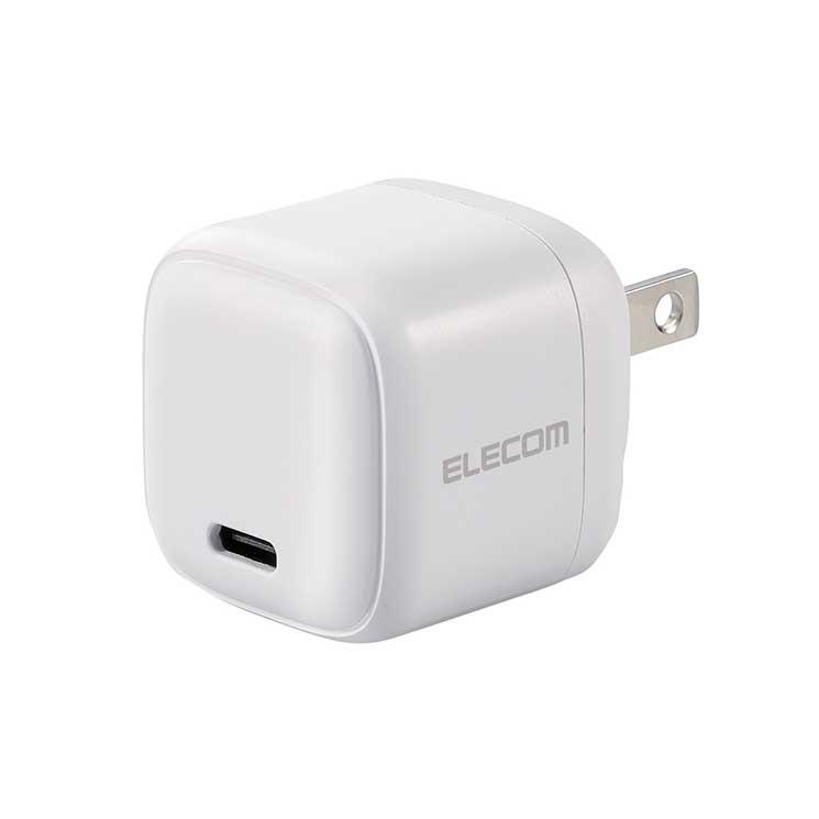ELECOM Type-C 充電器 PD 20W Type C ×1 折りたたみプラグ 軽量 【 iPhone iPad Galaxy Pixel Android スマホ タブレット 等対応 ...