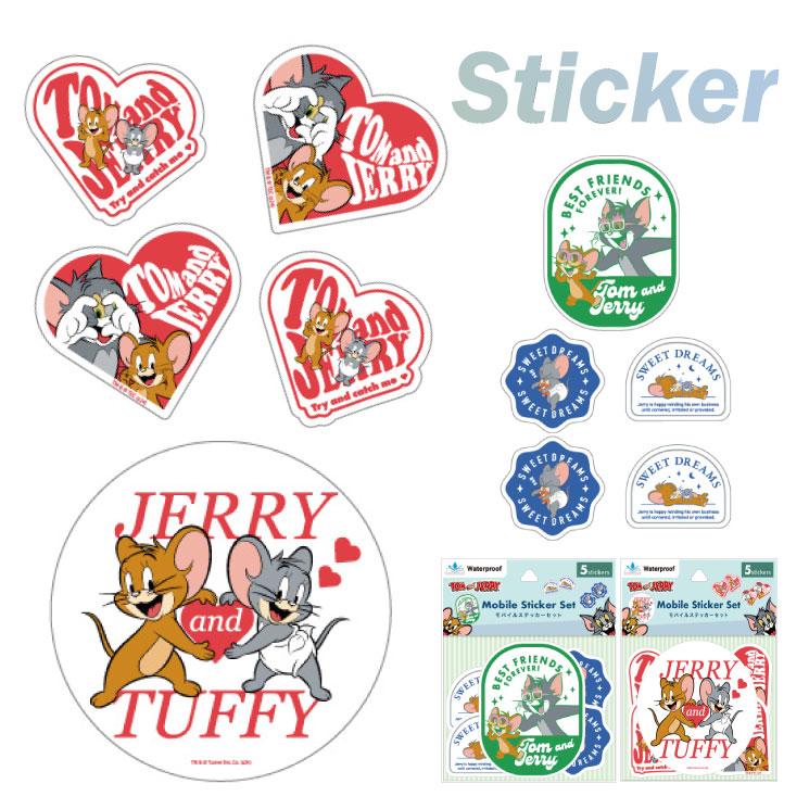 gourmandise トムとジェリー ステッカー シール キャラクター グッズ トム ジェリー タフィー 5枚入り モバイルステッカーセット TMJ-256 : CROSS ROAD ...