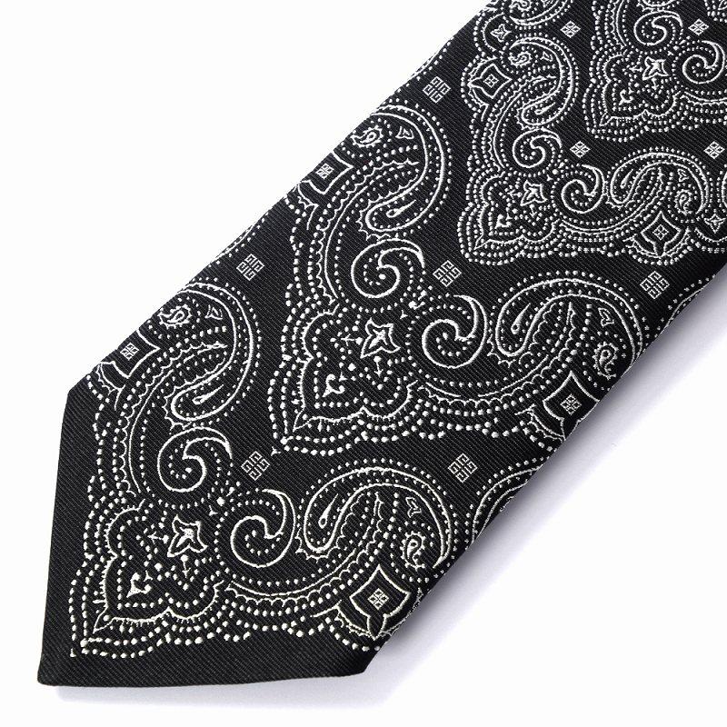 【ネクタイギフトセット】 ジバンシィ GIVENCHY ネクタイ メンズ 男性 プレゼント ギフト ブランド おしゃれ ブラック ホワイト 4Gエンブレム ロゴ ペイズリー :tie ...