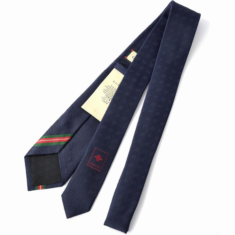 GUCCI 【すぐに渡せるおしゃれなラッピング付!!】 グッチ ネクタイ プレゼント ブランド おしゃれ ネイビー レッド グリーン ゴールド 赤 緑 金 ストライプ : セレクトショップ ...