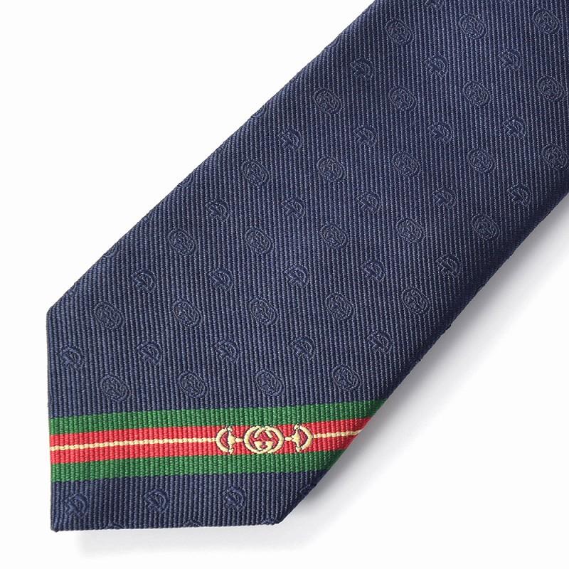 GUCCI 【すぐに渡せるおしゃれなラッピング付!!】 グッチ ネクタイ プレゼント ブランド おしゃれ ネイビー レッド グリーン ゴールド 赤 緑 金 ストライプ : セレクトショップ ...