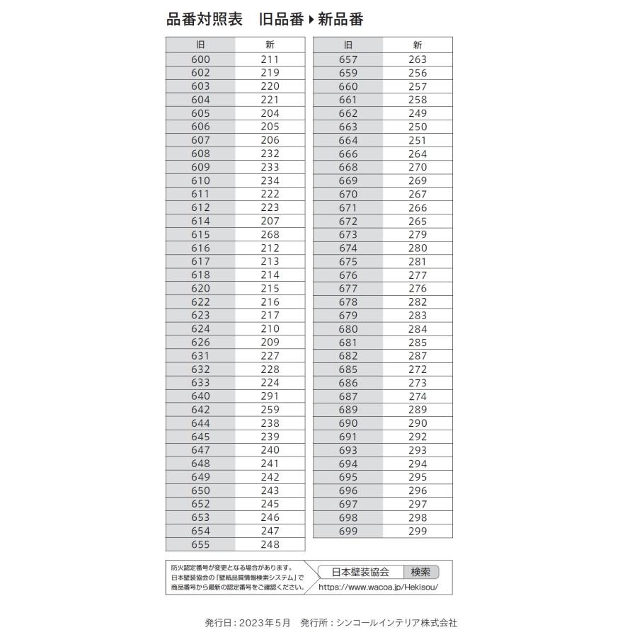 のり無し壁紙 シンコール SINCOL SL-PLUS 2023.5-2025 SLP259 SLP260 SLP261 SLP262 SLP263 SLP264 :SLP259-SLP264 ...