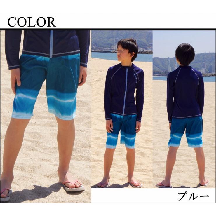 サーフパンツ キッズ ジュニア BULLET グラデーションプリント 男児サーフパンツ 子供用 男児 子供 男の子 海水パンツ 海パン 水着 ...