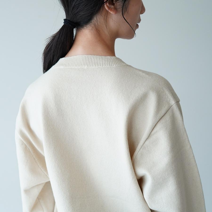 Yonetomi NEW BASIC ヨネトミ リジッド カシミア ニット プルオーバー RIGID CASHMERE KNIT P O ユニセックス 2024秋冬 95-244-020 ...