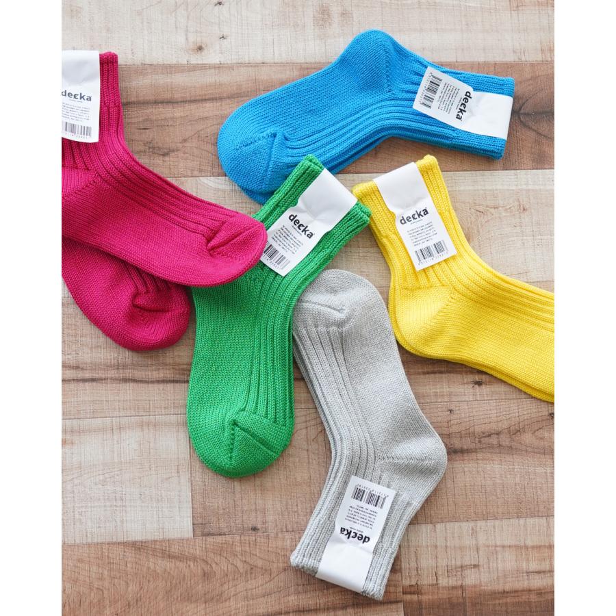decka Quality socks デカクオリティソックス ローゲージ リブソックス ショートレングス 靴下 de-26 de-26-2 ...