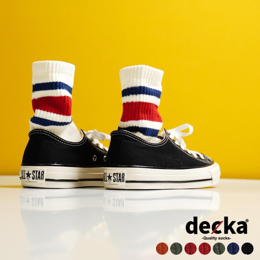 decka Quality socks デカクオリティソックス/decka 80`s Skater Socks de-40【週末限定ポイント5 ...