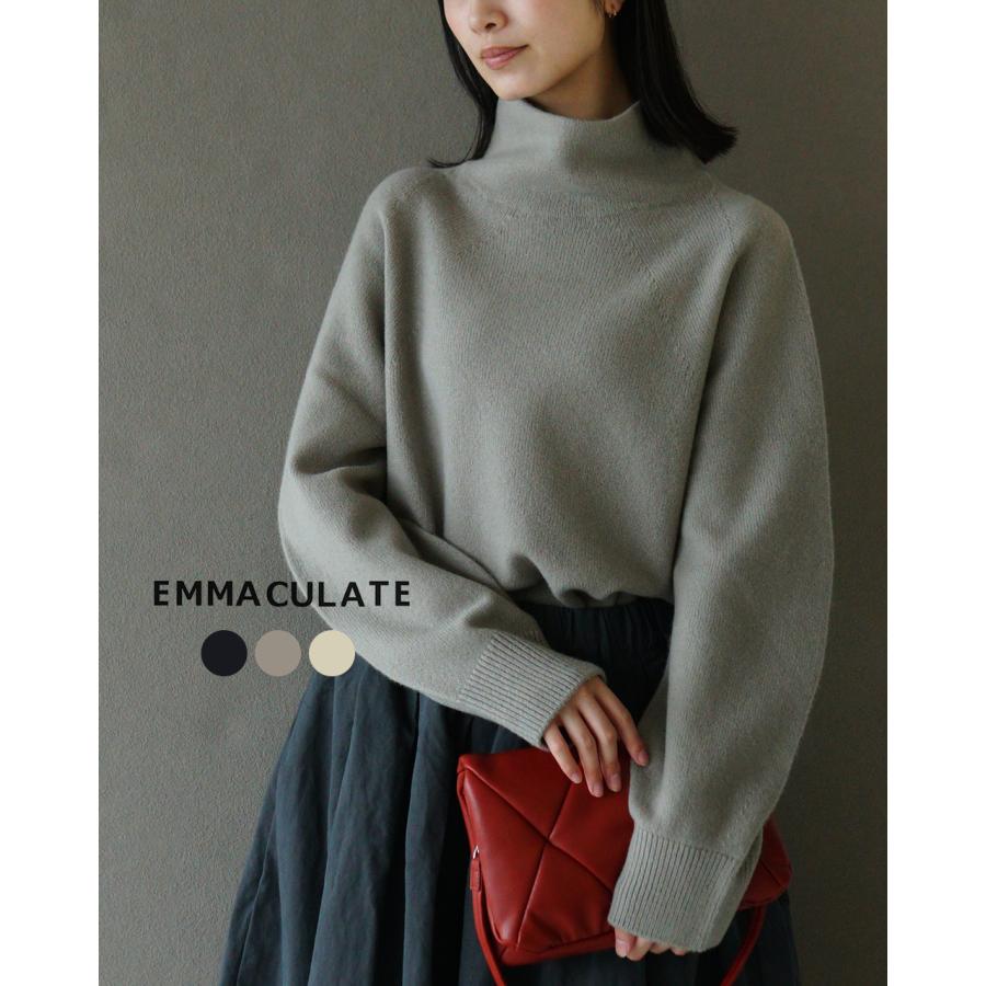 emmaculate エマキュレイト EMMACULATE カシミヤ混 ホールガーメント ハイネック ニット セーター 2243K-01242 : Crouka Yahoo!店 - 通販 ...