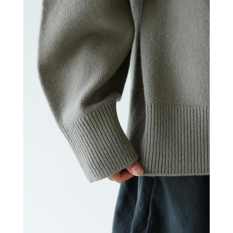 emmaculate エマキュレイト EMMACULATE カシミヤ混 ホールガーメント ハイネック ニット セーター 2243K-01242 ...